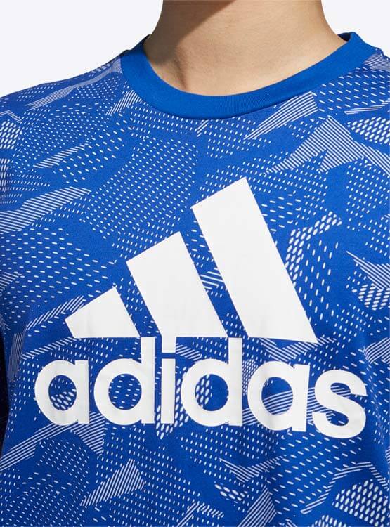 Adidas Mens Essential All Over Printed Tee - Suncoast Softball