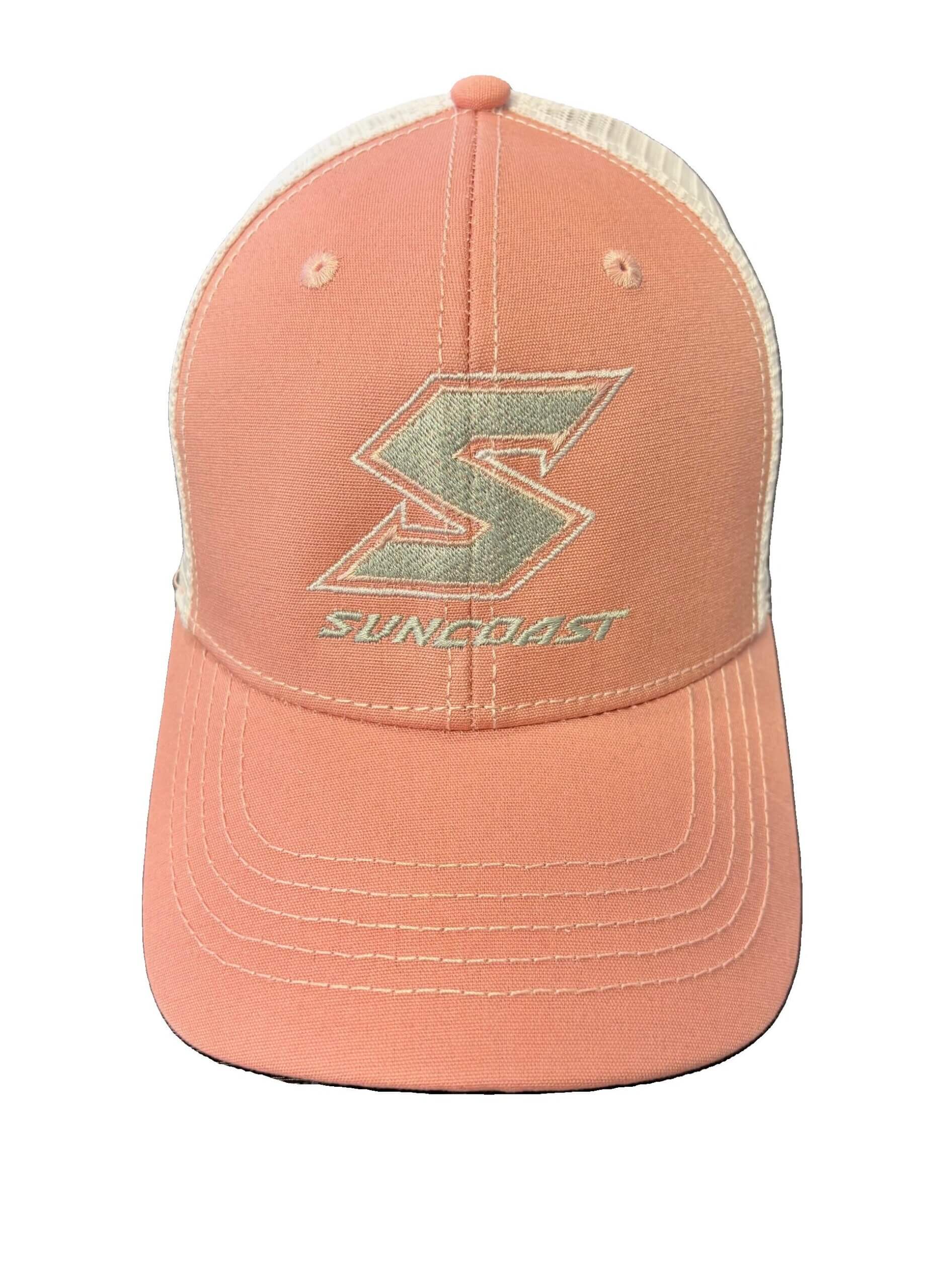 Suncoast Women's Modern Trucker Cap- Dusty Rose/White - Suncoast Softball