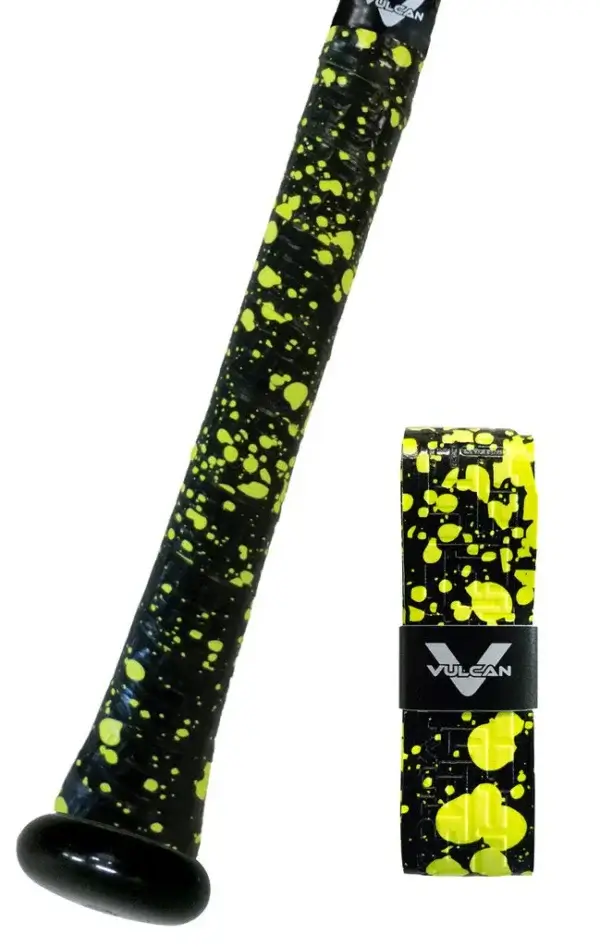 Vulcan Bat Grips - Optic Yellow Splatter - Suncoast Softball